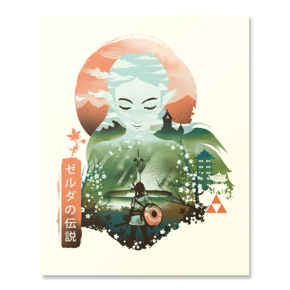 Fuzzy Ink - Ukiyo-E Breath of the Wild Print | Slice of Life Anime and ...